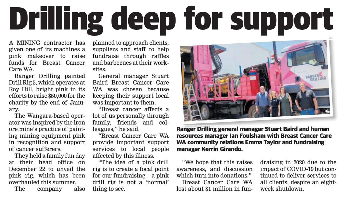 Drilling deep for support - Andev Project