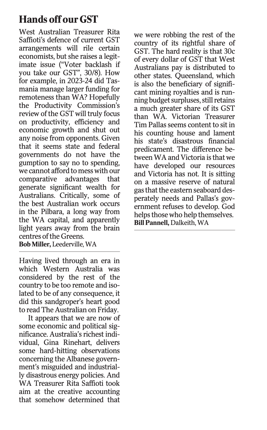 Hands off our GST - Andev Project