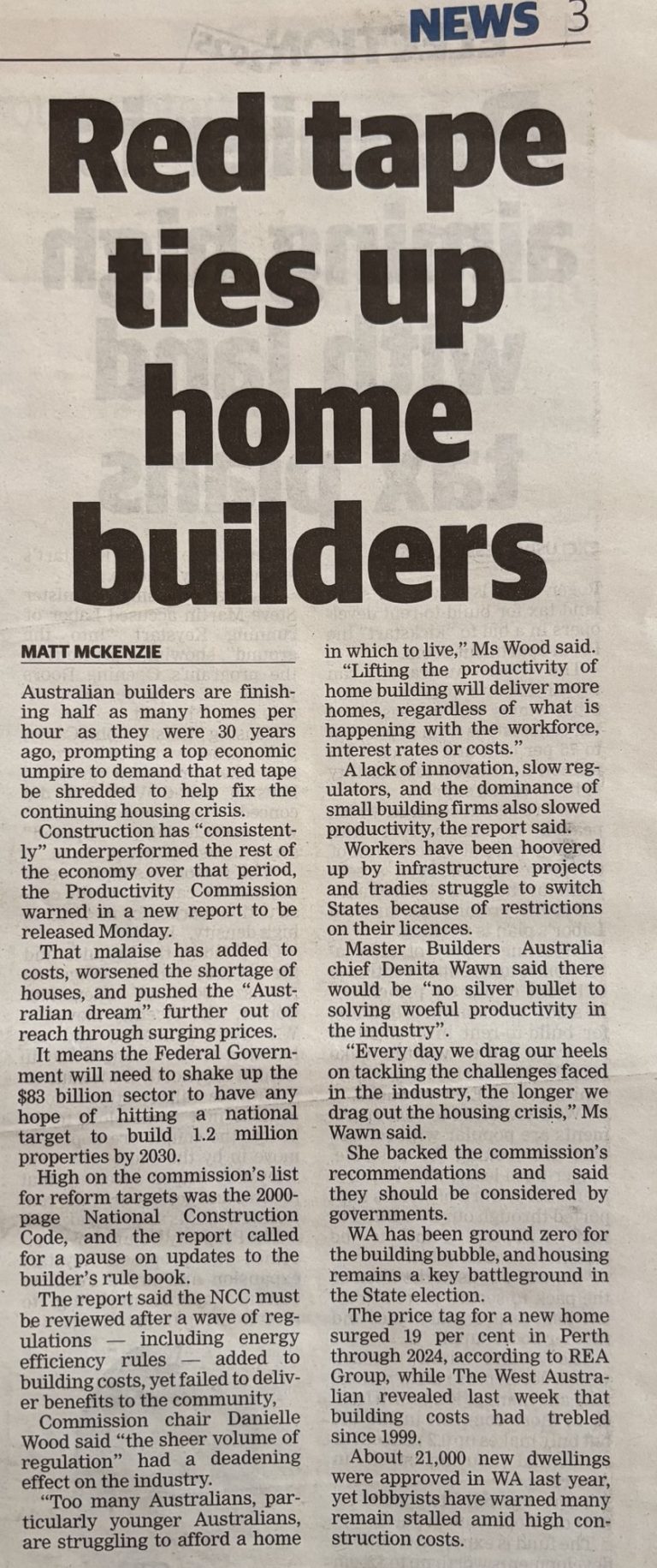 Red tape ties up home builders - Andev Project